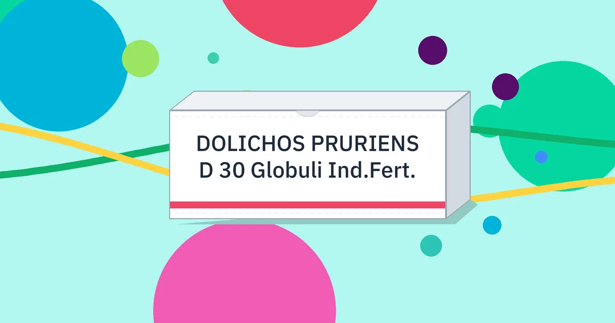 Symbolbild: Packung mit der Aufschrift DOLICHOS PRURIENS D 30 Globuli Ind.Fert. (PZN 17650535) – Verfügbarkeit und Bezug in Apotheken in Frankfurt am Main