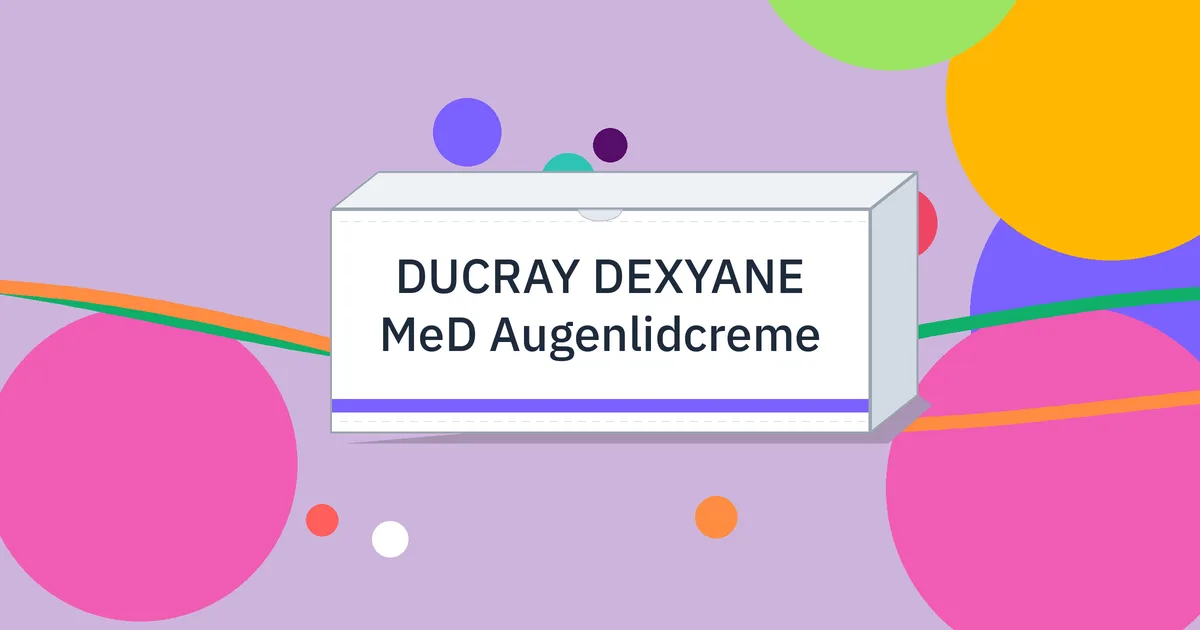Symbolbild: Packung mit der Aufschrift DUCRAY DEXYANE MeD Augenlidcreme (PZN 15205647) – Verfügbarkeit und Bezug in Apotheken in Frankfurt am Main