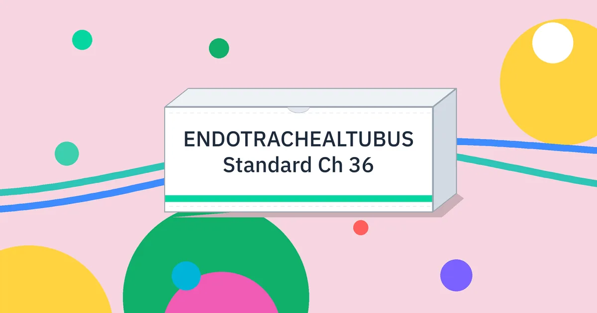 Symbolbild: Packung mit der Aufschrift ENDOTRACHEALTUBUS Standard Ch 36 (PZN 04472150) – Verfügbarkeit und Bezug in Apotheken in Frankfurt am Main