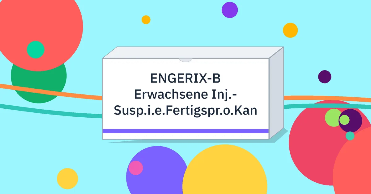Symbolbild: Packung mit der Aufschrift ENGERIX-B Erwachsene Inj.-Susp.i.e.Fertigspr.o.Kan (PZN 07504672) – Verfügbarkeit und Bezug in Apotheken in Frankfurt am Main