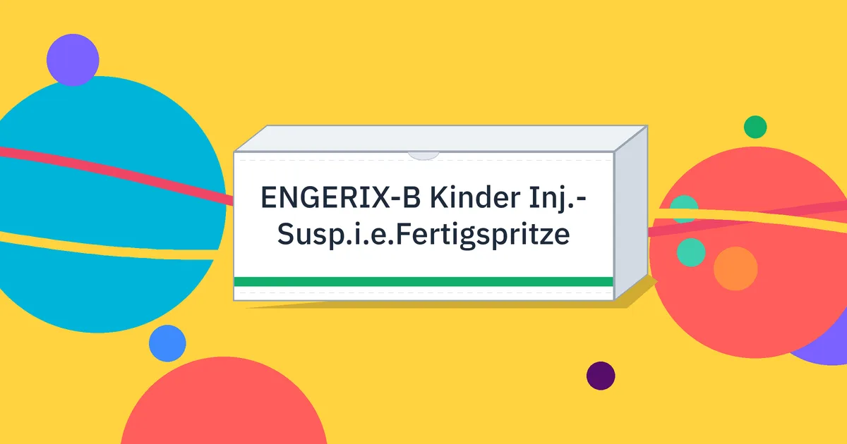 Symbolbild: Packung mit der Aufschrift ENGERIX-B Kinder Inj.-Susp.i.e.Fertigspritze (PZN 04792682) – Verfügbarkeit und Bezug in Apotheken in Frankfurt am Main