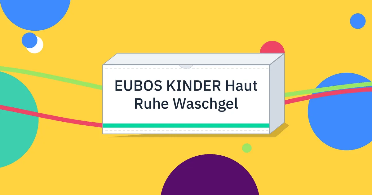 Symbolbild: Packung mit der Aufschrift EUBOS KINDER Haut Ruhe Waschgel (PZN 06728984) – Verfügbarkeit und Bezug in Apotheken in Frankfurt am Main