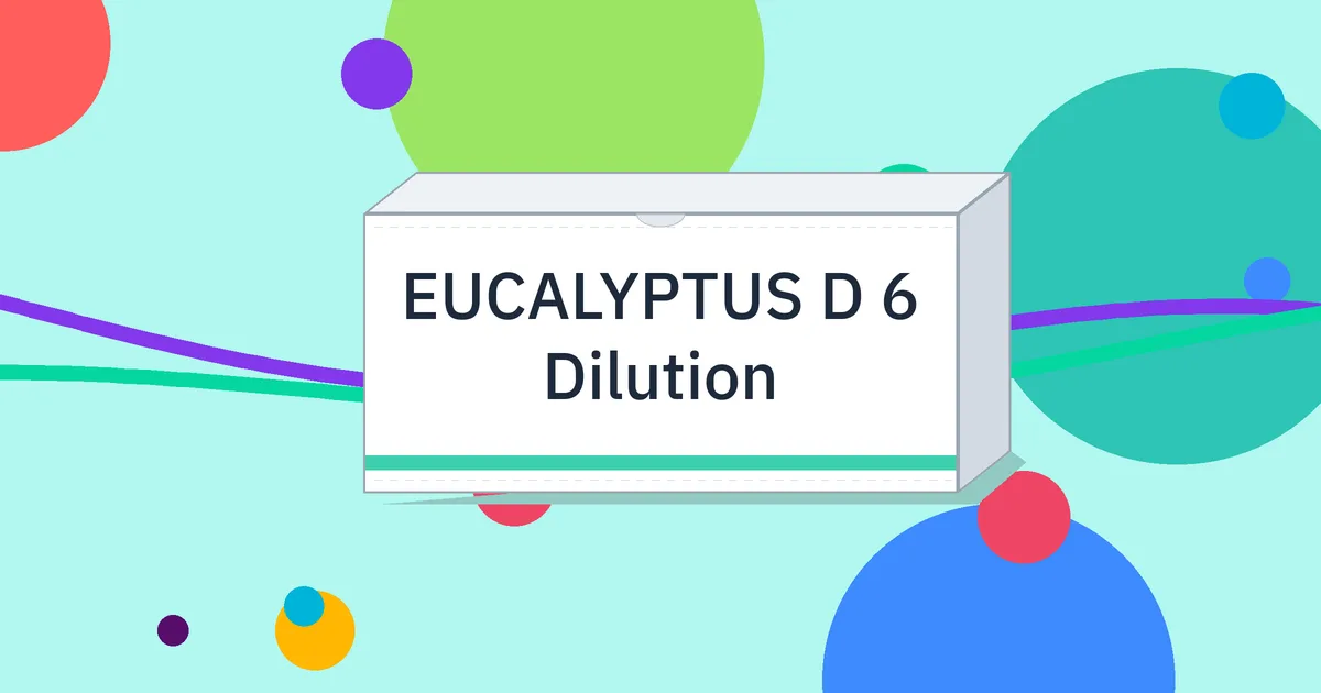 Symbolbild: Packung mit der Aufschrift EUCALYPTUS D 6 Dilution (PZN 07167424) – Verfügbarkeit und Bezug in Apotheken in Frankfurt am Main