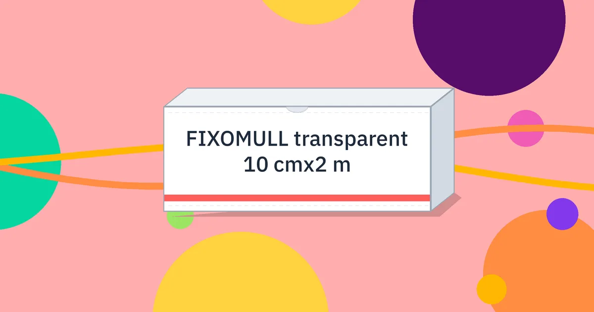 Symbolbild: Packung mit der Aufschrift FIXOMULL transparent 10 cmx2 m (PZN 20371922) – Verfügbarkeit und Bezug in Apotheken in Frankfurt am Main