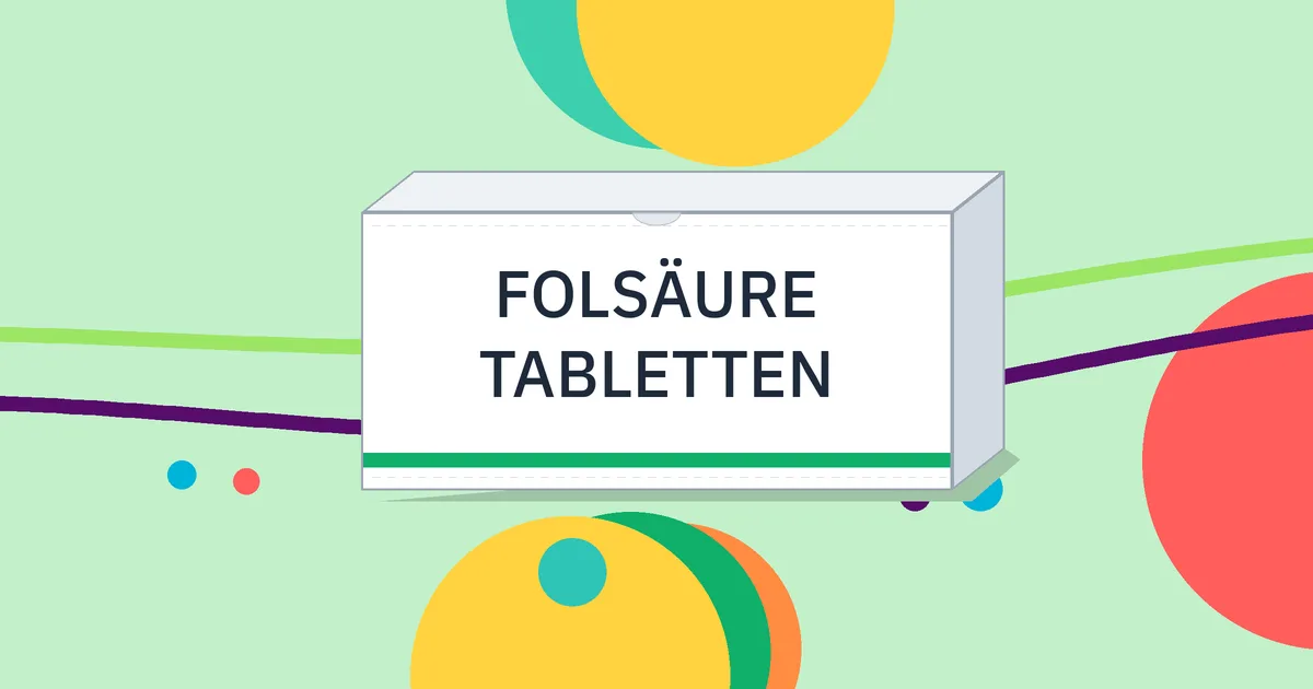Symbolbild: Packung mit der Aufschrift FOLSÄURE TABLETTEN (PZN 19726277) – Verfügbarkeit und Bezug in Apotheken in Frankfurt am Main