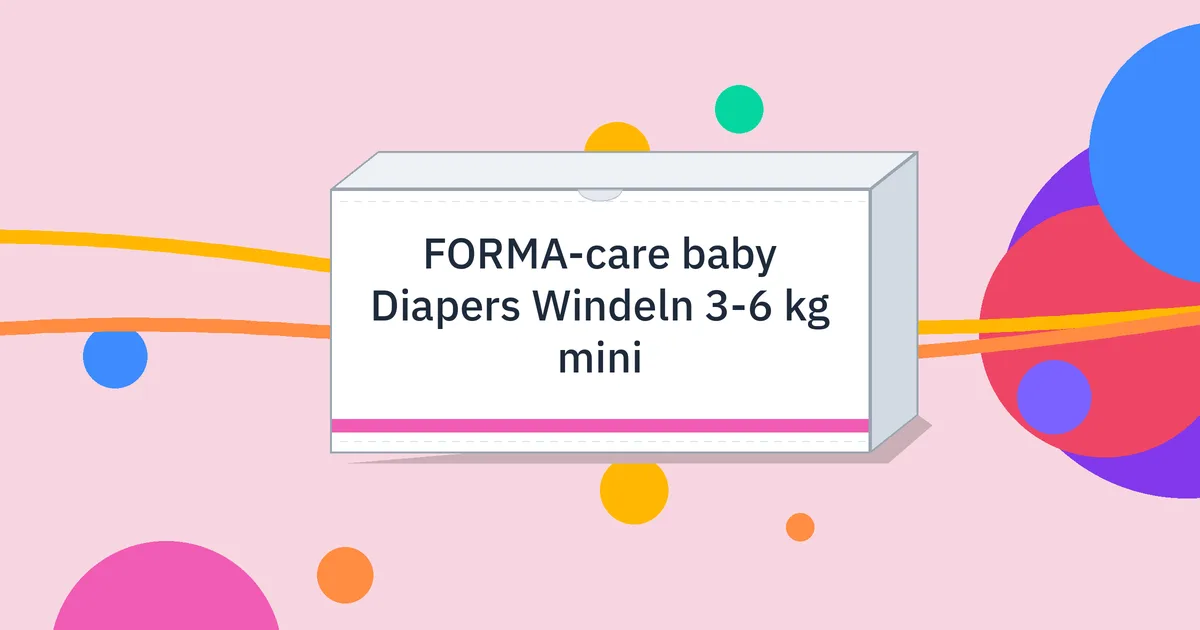 Symbolbild: Packung mit der Aufschrift FORMA-care baby Diapers Windeln 3-6 kg mini (PZN 19385209) – Verfügbarkeit und Bezug in Apotheken in Frankfurt am Main