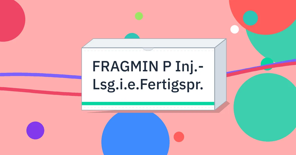 Symbolbild: Packung mit der Aufschrift FRAGMIN P Inj.-Lsg.i.e.Fertigspr. (PZN 07535951) – Verfügbarkeit und Bezug in Apotheken in Frankfurt am Main