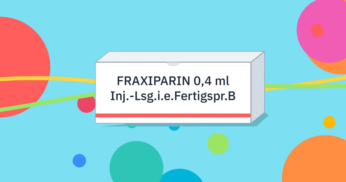 Symbolbild: Packung mit der Aufschrift FRAXIPARIN 0,4 ml Inj.-Lsg.i.e.Fertigspr.B (PZN 01066544) – Verfügbarkeit und Bezug in Apotheken in Frankfurt am Main