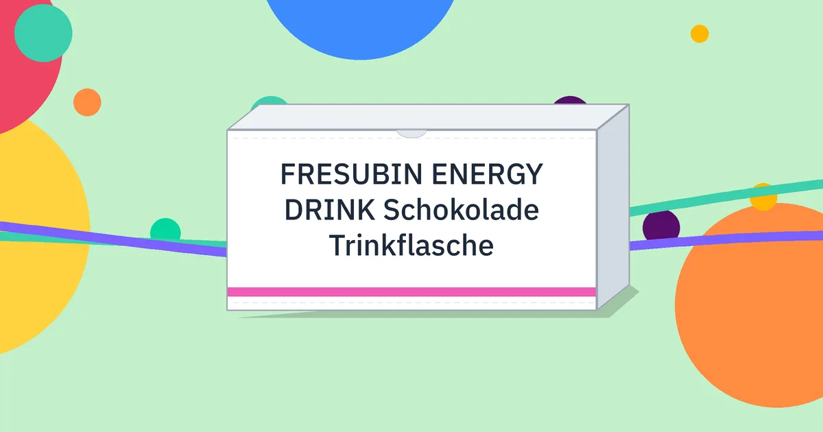 Symbolbild: Packung mit der Aufschrift FRESUBIN ENERGY DRINK Schokolade Trinkflasche (PZN 18791806) – Verfügbarkeit und Bezug in Apotheken in Frankfurt am Main
