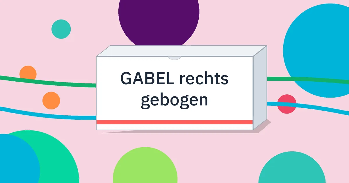 Symbolbild: Packung mit der Aufschrift GABEL rechts gebogen (PZN 08482702) – Verfügbarkeit und Bezug in Apotheken in Frankfurt am Main