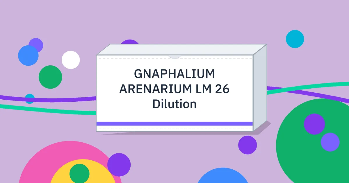 Symbolbild: Packung mit der Aufschrift GNAPHALIUM ARENARIUM LM 26 Dilution (PZN 13544842) – Verfügbarkeit und Bezug in Apotheken in Frankfurt am Main