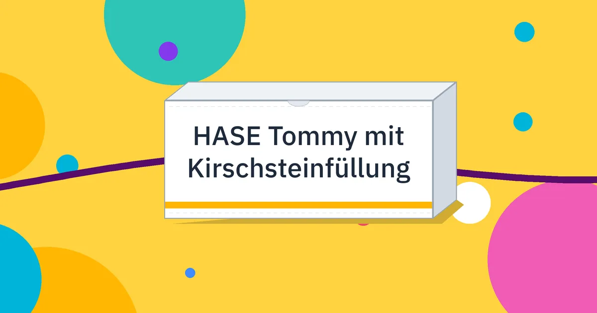 Symbolbild: Packung mit der Aufschrift HASE Tommy mit Kirschsteinfüllung (PZN 16766690) – Verfügbarkeit und Bezug in Apotheken in Frankfurt am Main