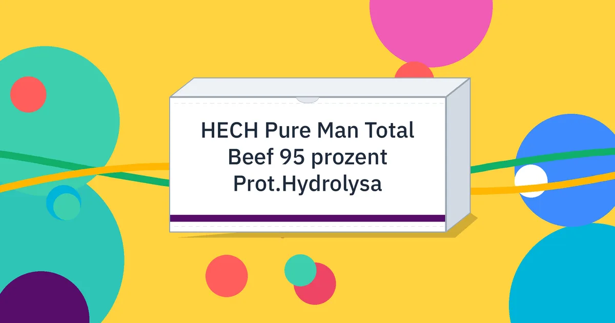 Symbolbild: Packung mit der Aufschrift HECH Pure Man Total Beef 95 prozent Prot.Hydrolysa (PZN 14005981) – Verfügbarkeit und Bezug in Apotheken in Frankfurt am Main