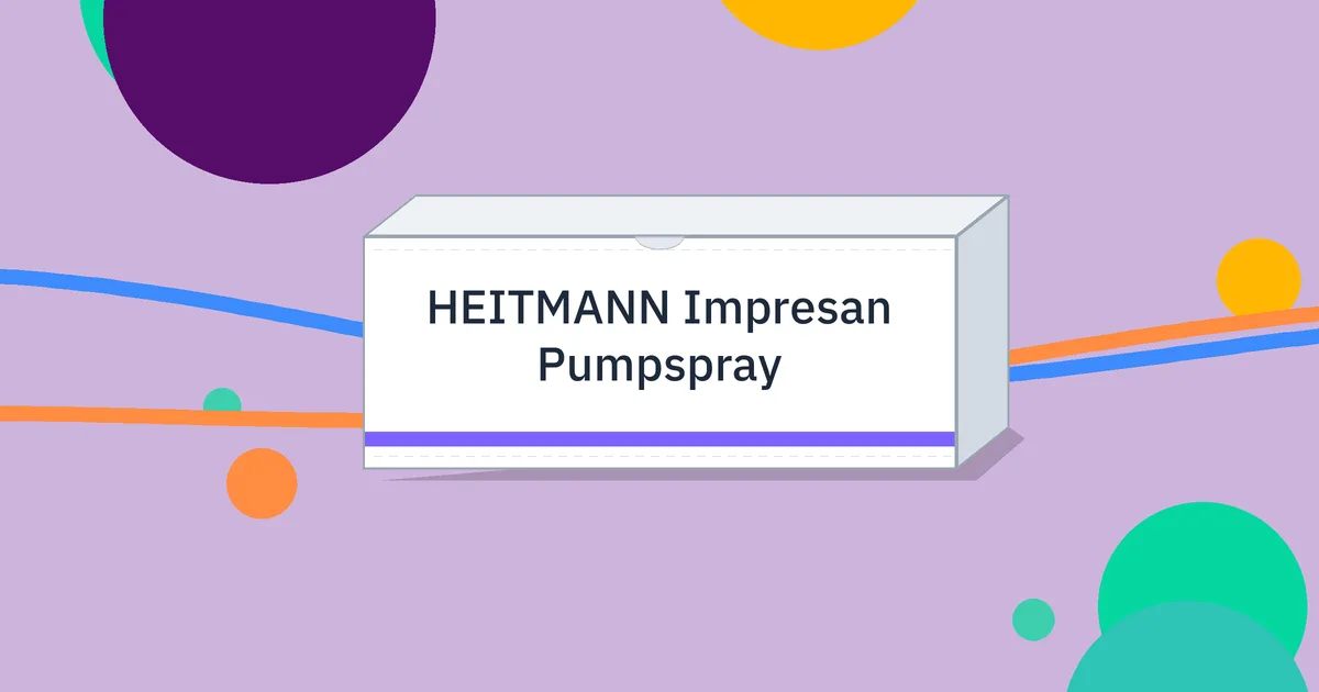 Symbolbild: Packung mit der Aufschrift HEITMANN Impresan Pumpspray (PZN 01301519) – Verfügbarkeit und Bezug in Apotheken in Frankfurt am Main