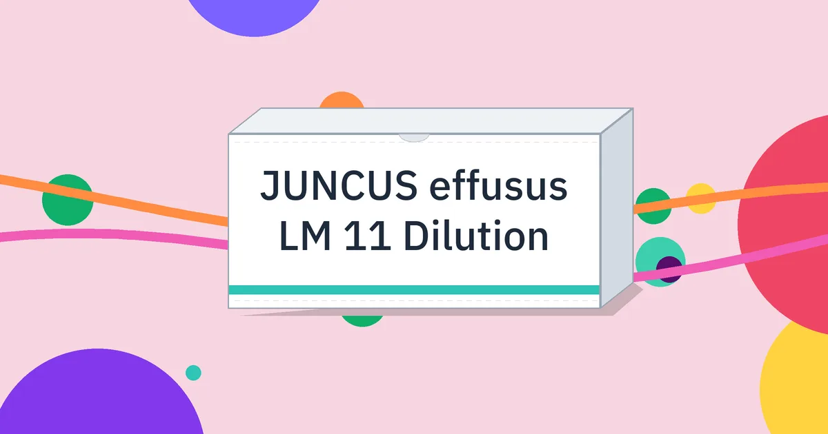 Symbolbild: Packung mit der Aufschrift JUNCUS effusus LM 11 Dilution (PZN 13564141) – Verfügbarkeit und Bezug in Apotheken in Frankfurt am Main
