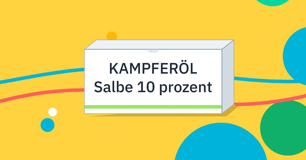Symbolbild: Packung mit der Aufschrift KAMPFERÖL Salbe 10 prozent (PZN 16673706) – Verfügbarkeit und Bezug in Apotheken in Frankfurt am Main