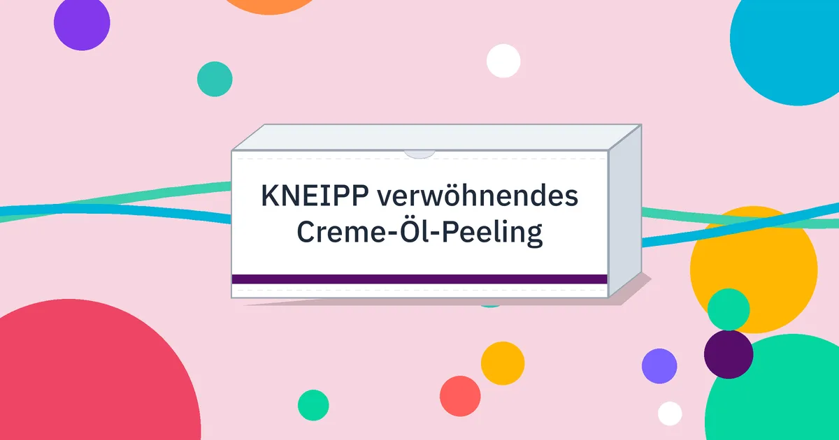 Symbolbild: Packung mit der Aufschrift KNEIPP verwöhnendes Creme-Öl-Peeling (PZN 12391425) – Verfügbarkeit und Bezug in Apotheken in Frankfurt am Main