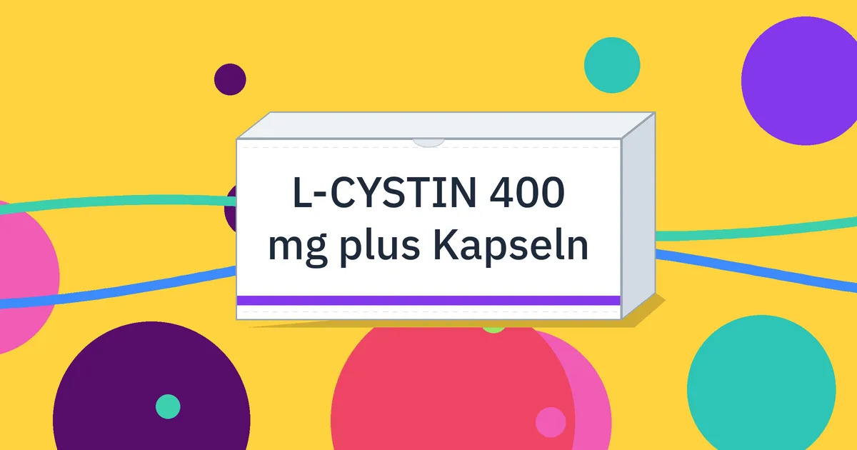 Symbolbild: Packung mit der Aufschrift L-CYSTIN 400 mg plus Kapseln (PZN 16666729) – Verfügbarkeit und Bezug in Apotheken in Frankfurt am Main