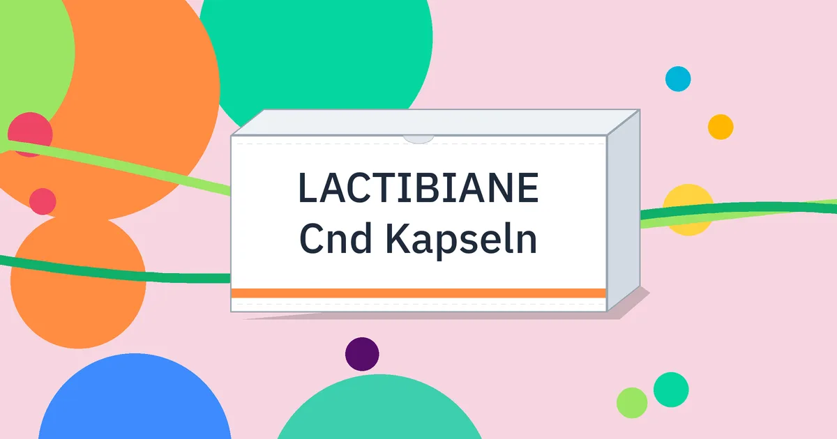 Symbolbild: Packung mit der Aufschrift LACTIBIANE Cnd Kapseln (PZN 17584459) – Verfügbarkeit und Bezug in Apotheken in Frankfurt am Main