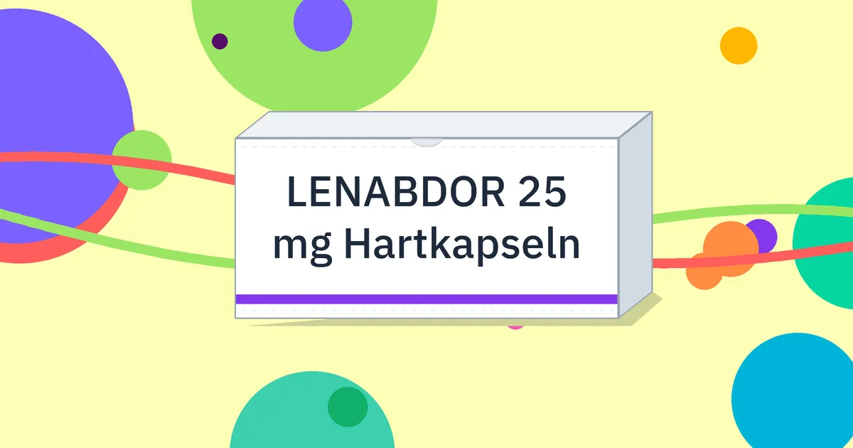 Symbolbild: Packung mit der Aufschrift LENABDOR 25 mg Hartkapseln (PZN 17934474) – Verfügbarkeit und Bezug in Apotheken in Frankfurt am Main