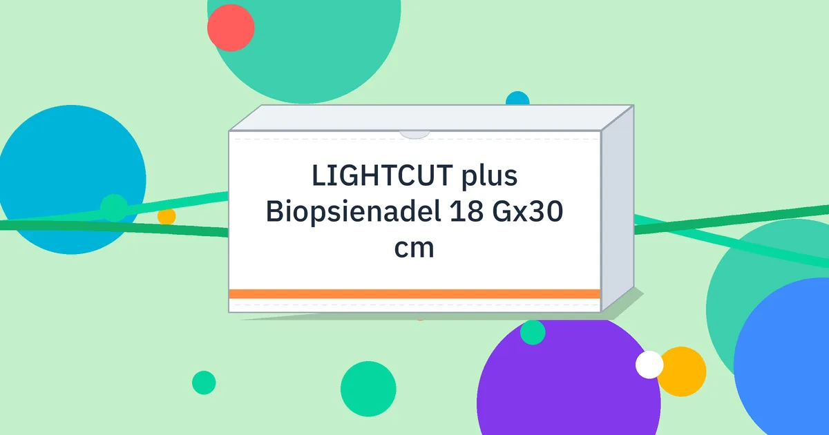Symbolbild: Packung mit der Aufschrift LIGHTCUT plus Biopsienadel 18 Gx30 cm (PZN 16922144) – Verfügbarkeit und Bezug in Apotheken in Frankfurt am Main