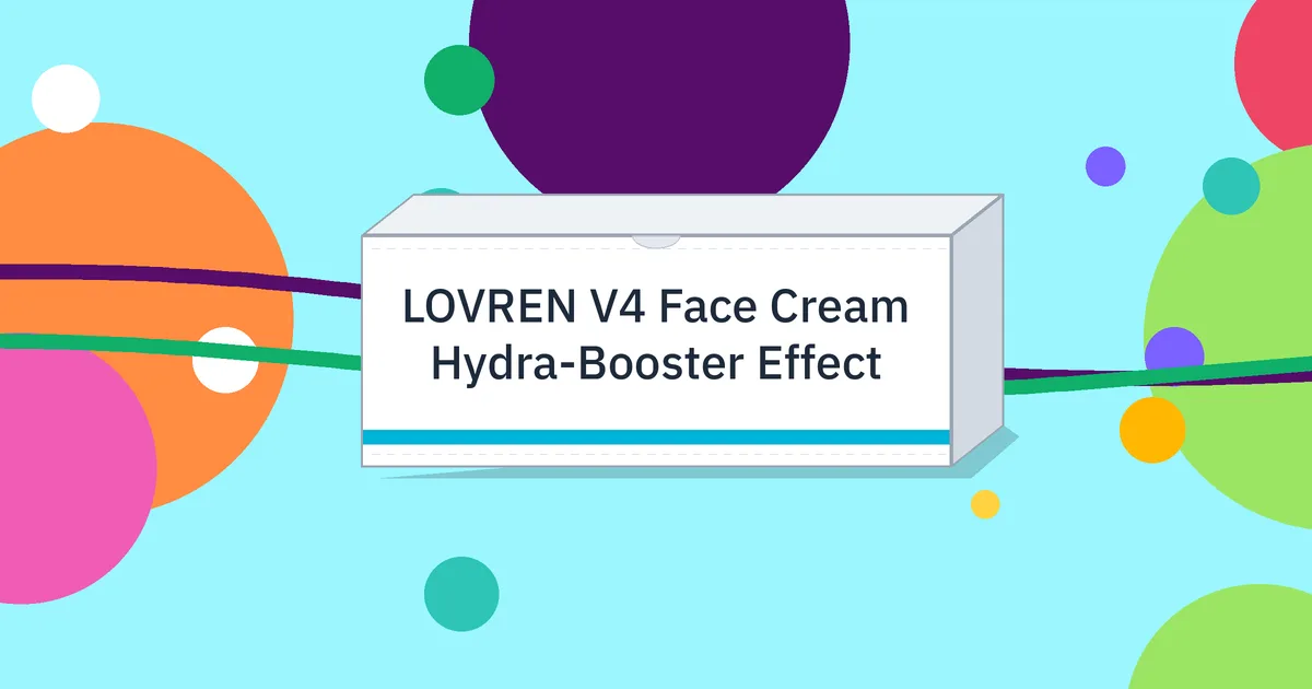 Symbolbild: Packung mit der Aufschrift LOVREN V4 Face Cream Hydra-Booster Effect (PZN 19819240) – Verfügbarkeit und Bezug in Apotheken in Frankfurt am Main