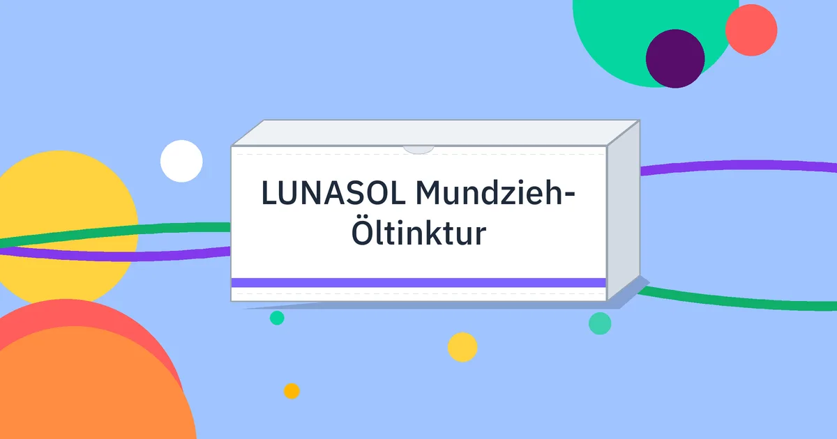 Symbolbild: Packung mit der Aufschrift LUNASOL Mundzieh-Öltinktur (PZN 19755971) – Verfügbarkeit und Bezug in Apotheken in Frankfurt am Main