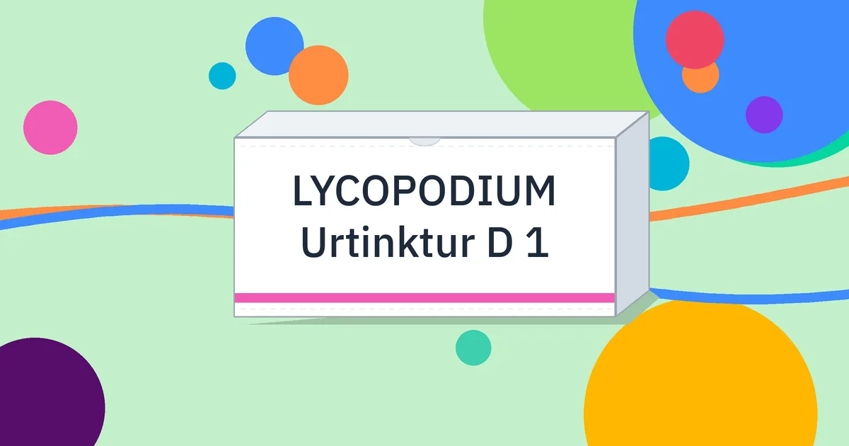 Symbolbild: Packung mit der Aufschrift LYCOPODIUM Urtinktur D 1 (PZN 02118421) – Verfügbarkeit und Bezug in Apotheken in Frankfurt am Main