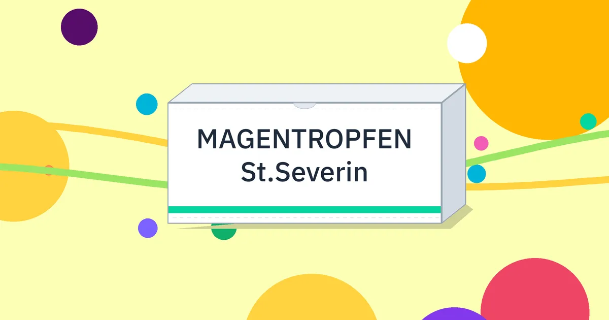 Symbolbild: Packung mit der Aufschrift MAGENTROPFEN St.Severin (PZN 10731733) – Verfügbarkeit und Bezug in Apotheken in Frankfurt am Main