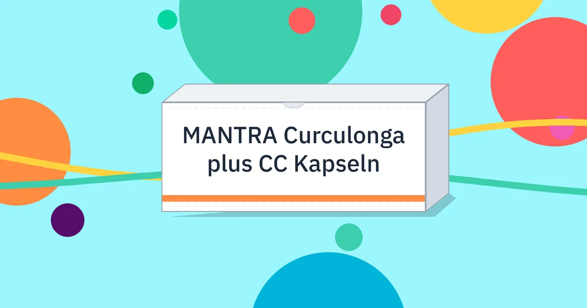 Symbolbild: Packung mit der Aufschrift MANTRA Curculonga plus CC Kapseln (PZN 04362214) – Verfügbarkeit und Bezug in Apotheken in Frankfurt am Main