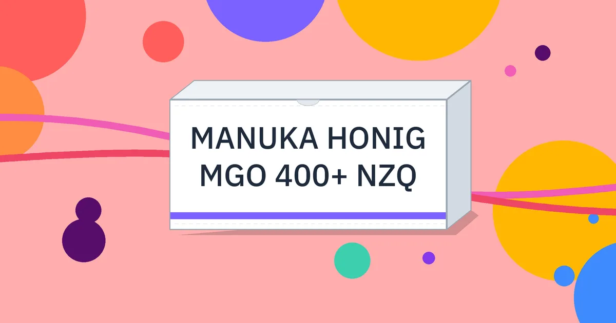 Symbolbild: Packung mit der Aufschrift MANUKA HONIG MGO 400+ NZQ (PZN 16667775) – Verfügbarkeit und Bezug in Apotheken in Frankfurt am Main