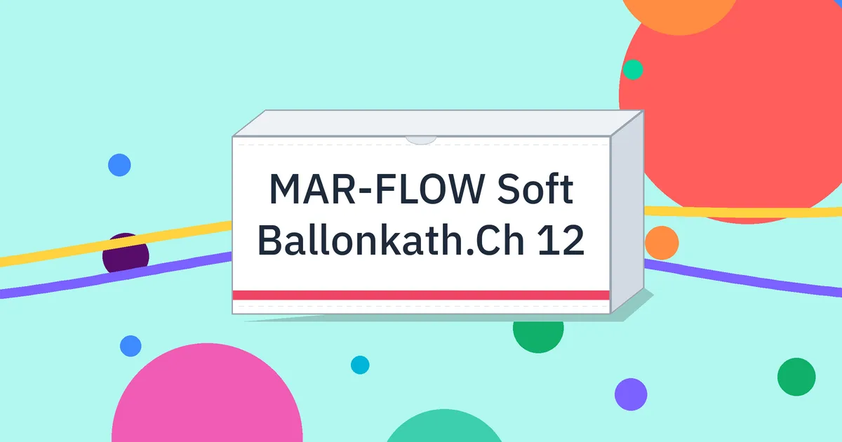 Symbolbild: Packung mit der Aufschrift MAR-FLOW Soft Ballonkath.Ch 12 (PZN 02394227) – Verfügbarkeit und Bezug in Apotheken in Frankfurt am Main