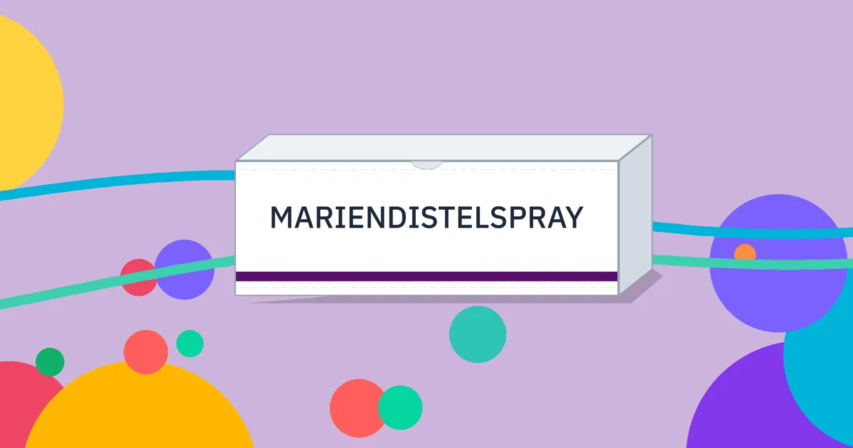 Symbolbild: Packung mit der Aufschrift MARIENDISTELSPRAY (PZN 11713223) – Verfügbarkeit und Bezug in Apotheken in Frankfurt am Main