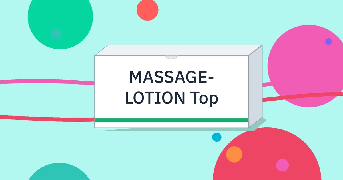 Symbolbild: Packung mit der Aufschrift MASSAGE-LOTION Top (PZN 13918053) – Verfügbarkeit und Bezug in Apotheken in Frankfurt am Main