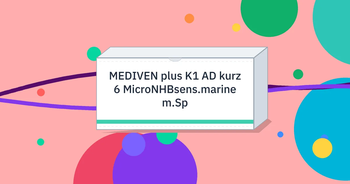 Symbolbild: Packung mit der Aufschrift MEDIVEN plus K1 AD kurz 6 MicroNHBsens.marine m.Sp (PZN 15907409) – Verfügbarkeit und Bezug in Apotheken in Frankfurt am Main