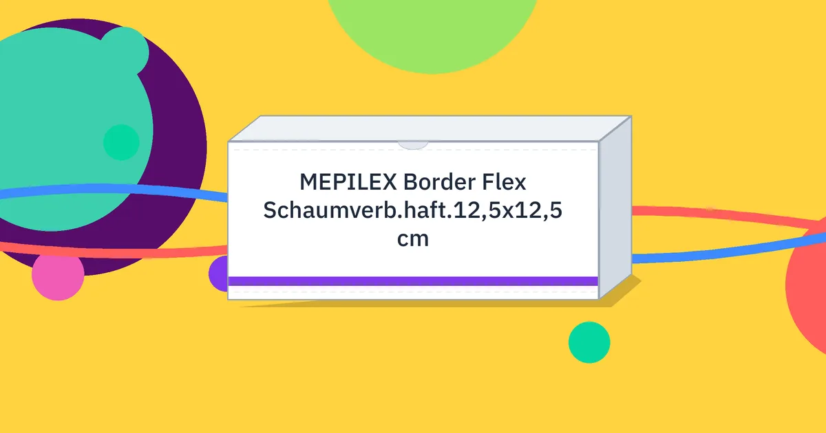Symbolbild: Packung mit der Aufschrift MEPILEX Border Flex Schaumverb.haft.12,5x12,5 cm (PZN 18734369) – Verfügbarkeit und Bezug in Apotheken in Frankfurt am Main