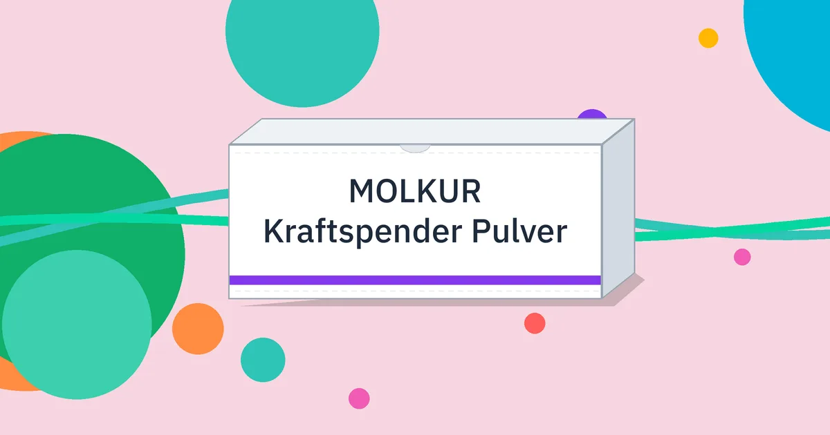 Symbolbild: Packung mit der Aufschrift MOLKUR Kraftspender Pulver (PZN 14173282) – Verfügbarkeit und Bezug in Apotheken in Frankfurt am Main