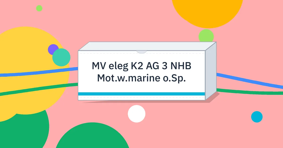 Symbolbild: Packung mit der Aufschrift MV eleg K2 AG 3 NHB Mot.w.marine o.Sp. (PZN 15727506) – Verfügbarkeit und Bezug in Apotheken in Frankfurt am Main