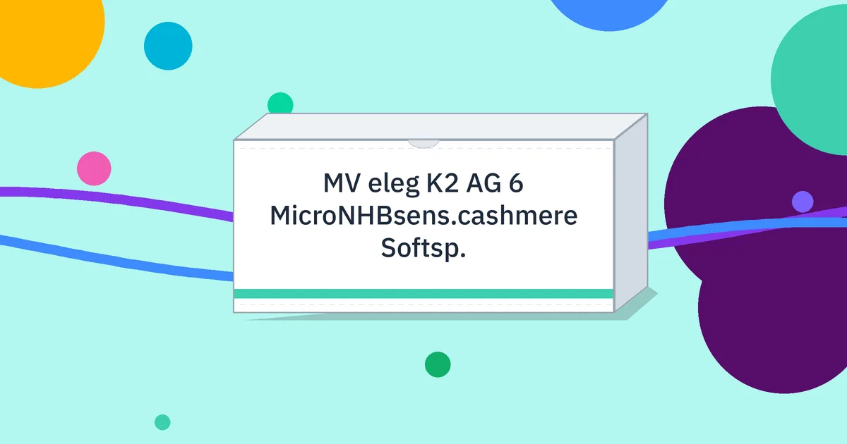 Symbolbild: Packung mit der Aufschrift MV eleg K2 AG 6 MicroNHBsens.cashmere Softsp. (PZN 15723595) – Verfügbarkeit und Bezug in Apotheken in Frankfurt am Main