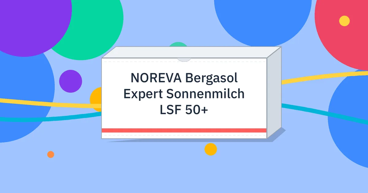 Symbolbild: Packung mit der Aufschrift NOREVA Bergasol Expert Sonnenmilch LSF 50+ (PZN 17888917) – Verfügbarkeit und Bezug in Apotheken in Frankfurt am Main