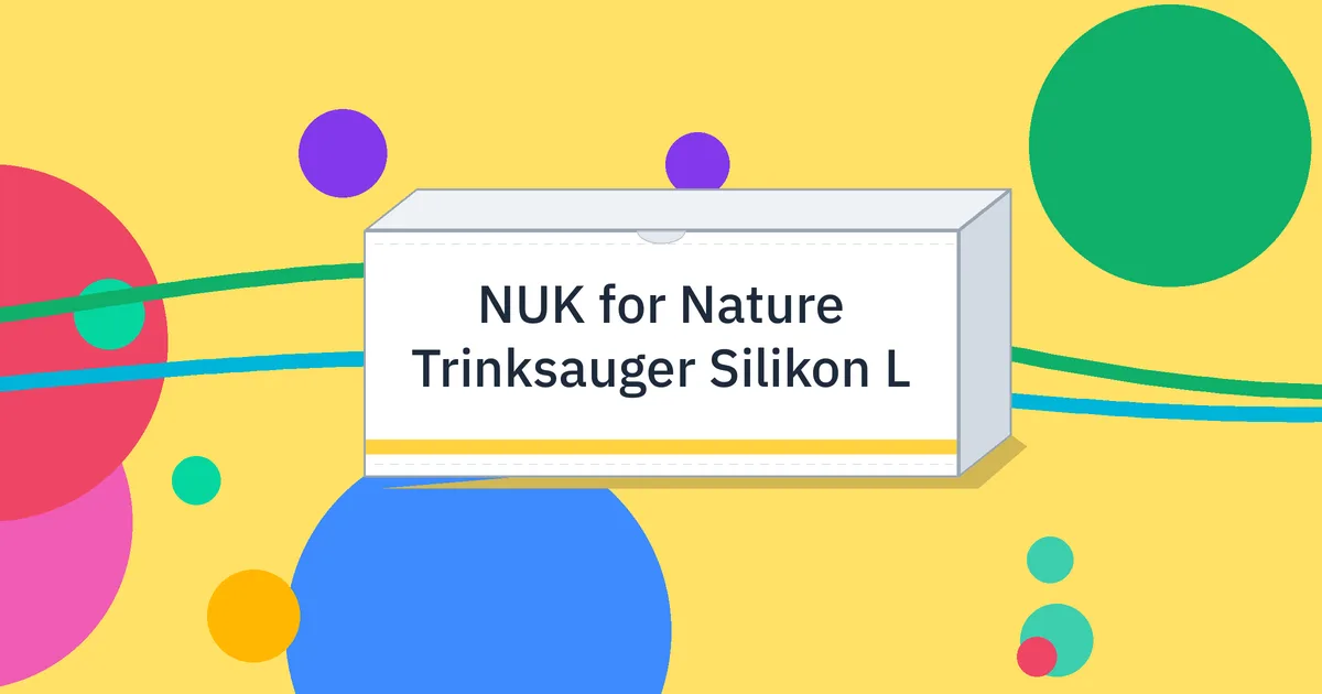 Symbolbild: Packung mit der Aufschrift NUK for Nature Trinksauger Silikon L (PZN 18095194) – Verfügbarkeit und Bezug in Apotheken in Frankfurt am Main