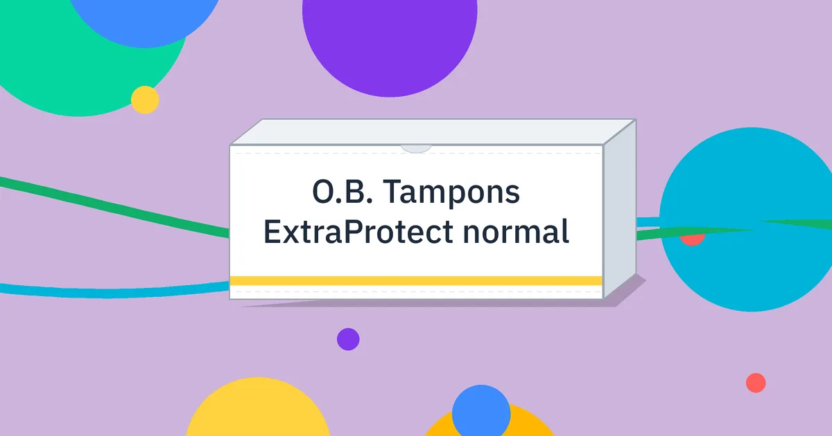 Symbolbild: Packung mit der Aufschrift O.B. Tampons ExtraProtect normal (PZN 17454900) – Verfügbarkeit und Bezug in Apotheken in Frankfurt am Main