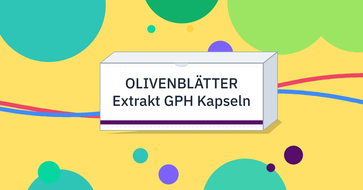 Symbolbild: Packung mit der Aufschrift OLIVENBLÄTTER Extrakt GPH Kapseln (PZN 00129490) – Verfügbarkeit und Bezug in Apotheken in Frankfurt am Main