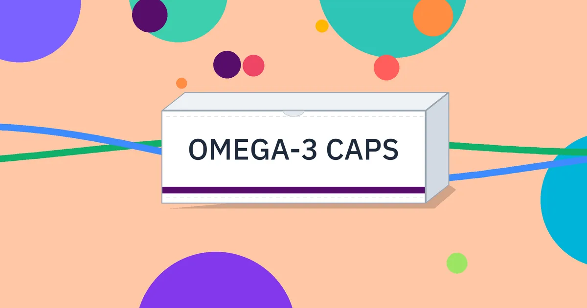 Symbolbild: Packung mit der Aufschrift OMEGA-3 CAPS (PZN 10743914) – Verfügbarkeit und Bezug in Apotheken in Frankfurt am Main