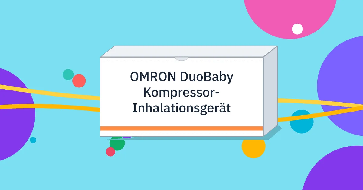 Symbolbild: Packung mit der Aufschrift OMRON DuoBaby Kompressor-Inhalationsgerät (PZN 11874601) – Verfügbarkeit und Bezug in Apotheken in Frankfurt am Main