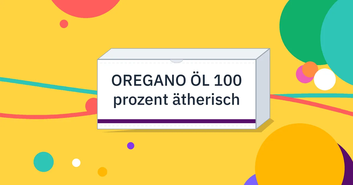 Symbolbild: Packung mit der Aufschrift OREGANO ÖL 100 prozent ätherisch (PZN 01990944) – Verfügbarkeit und Bezug in Apotheken in Frankfurt am Main