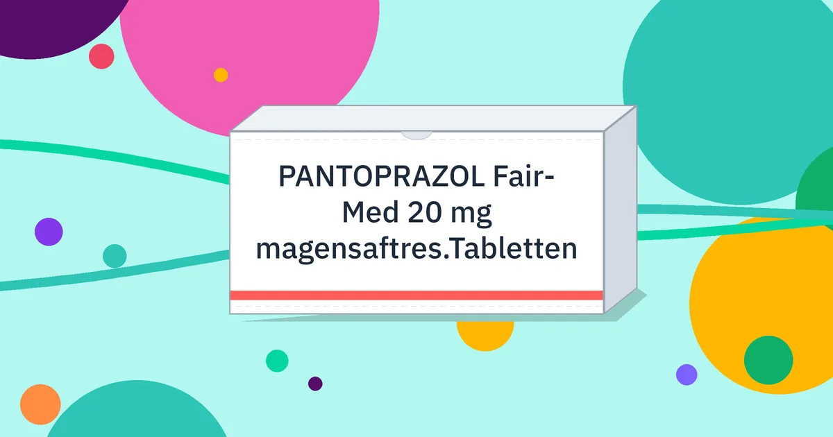 Symbolbild: Packung mit der Aufschrift PANTOPRAZOL Fair-Med 20 mg magensaftres.Tabletten (PZN 15243139) – Verfügbarkeit und Bezug in Apotheken in Frankfurt am Main