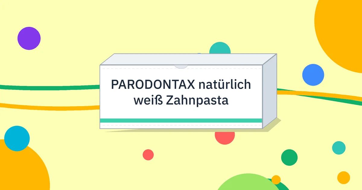 Symbolbild: Packung mit der Aufschrift PARODONTAX natürlich weiß Zahnpasta (PZN 11516267) – Verfügbarkeit und Bezug in Apotheken in Frankfurt am Main