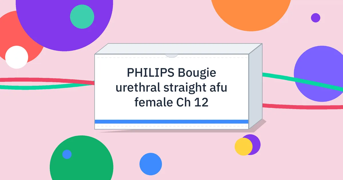 Symbolbild: Packung mit der Aufschrift PHILIPS Bougie urethral straight afu female Ch 12 (PZN 18188607) – Verfügbarkeit und Bezug in Apotheken in Frankfurt am Main