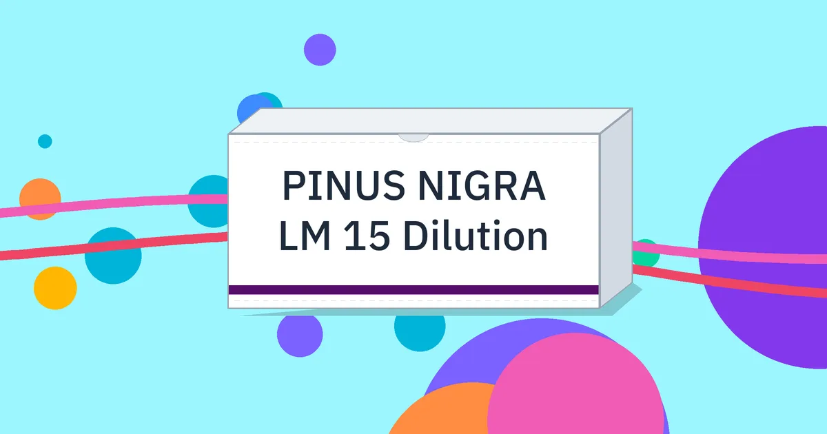 Symbolbild: Packung mit der Aufschrift PINUS NIGRA LM 15 Dilution (PZN 13642533) – Verfügbarkeit und Bezug in Apotheken in Frankfurt am Main